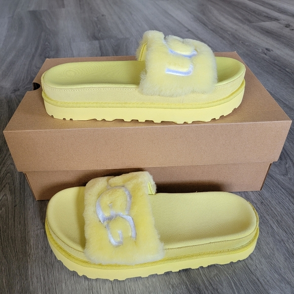 UGG | Shoes | Ugg Laton Fur Slide | Poshmark